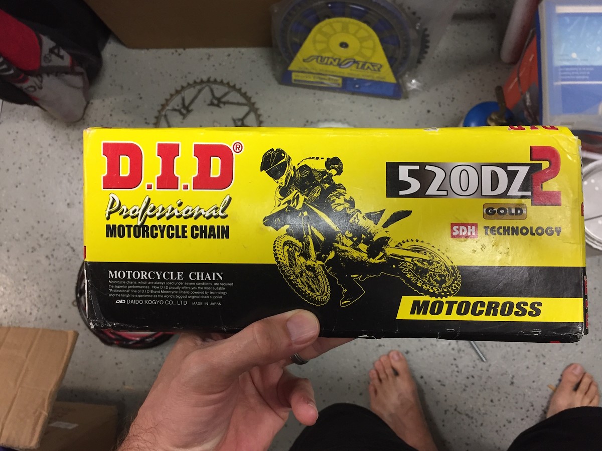 DID 520 DZ2 quality gold chain - For Sale/Bazaar - Motocross Forums ...
