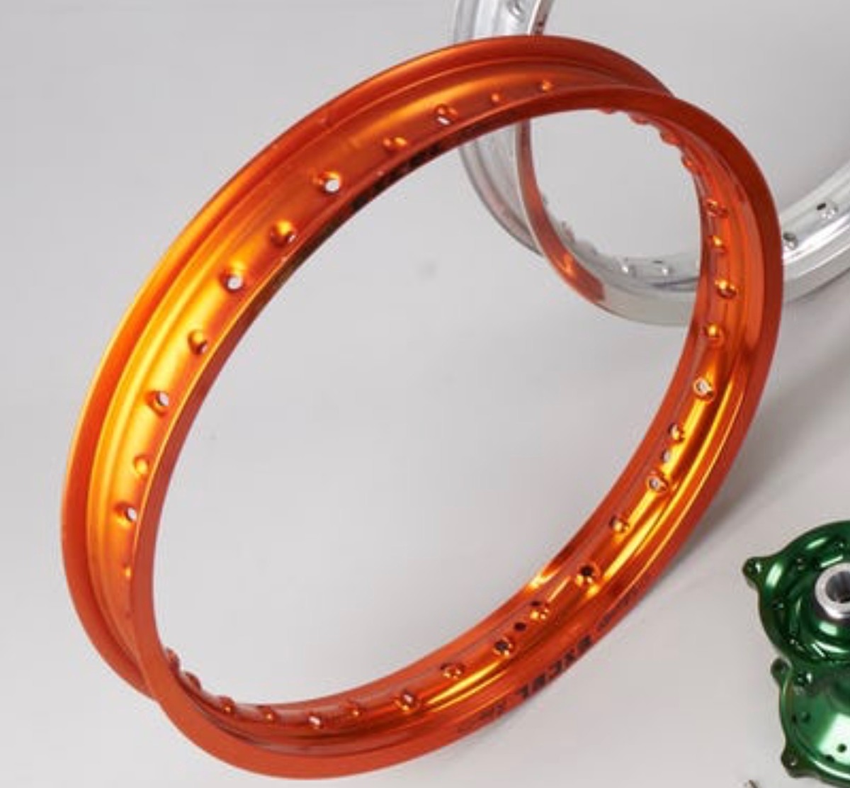 Anyone know where Ian find these orange Excel rims with black writing ...