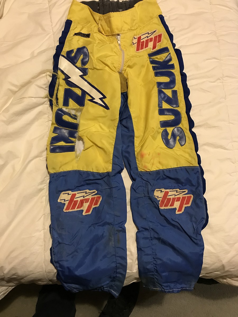 Bob Hannah Suzuki Race Worn HRP Pants - Old School Moto - Motocross ...
