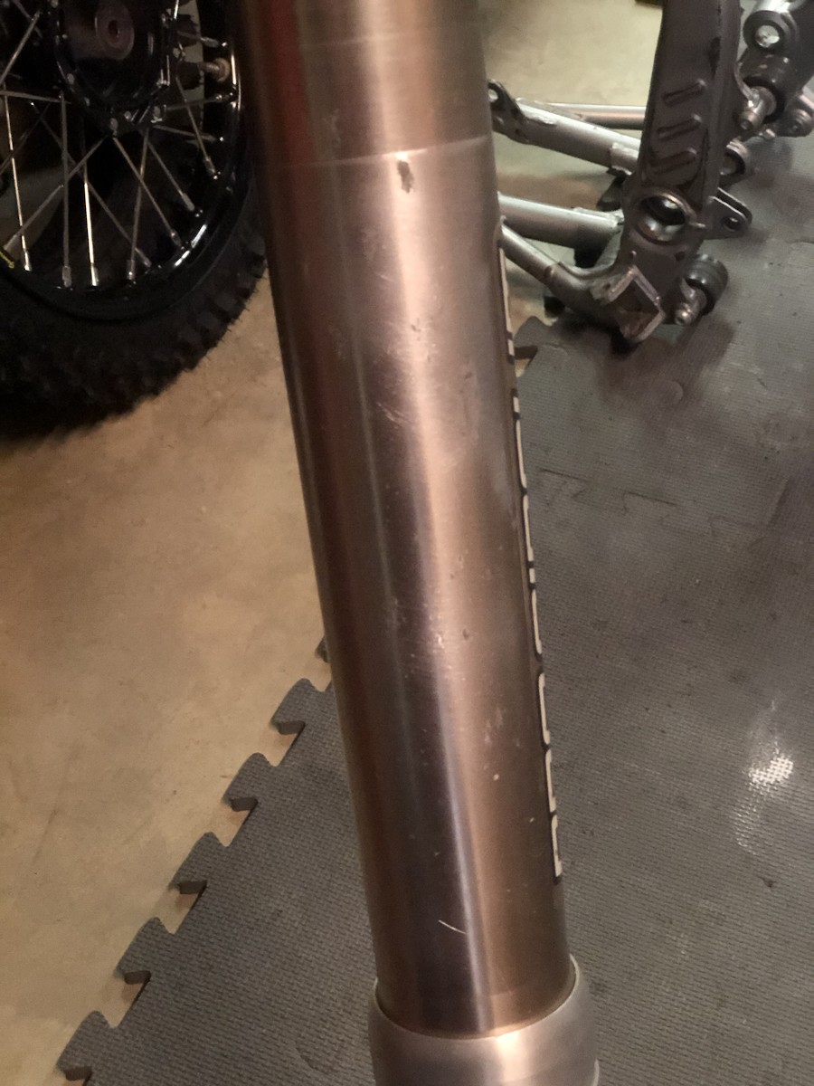 Damaged fork anodizing - Tech Help/Race Shop - Motocross Forums ...