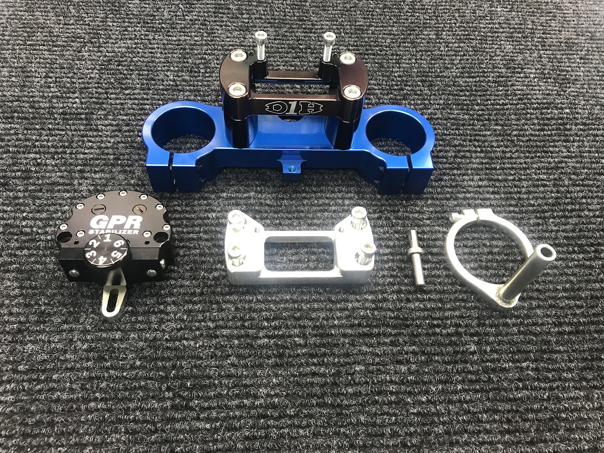 GPR stabilizer / DH1 Racing top triple clamp 2001 YZ250 - For Sale ...