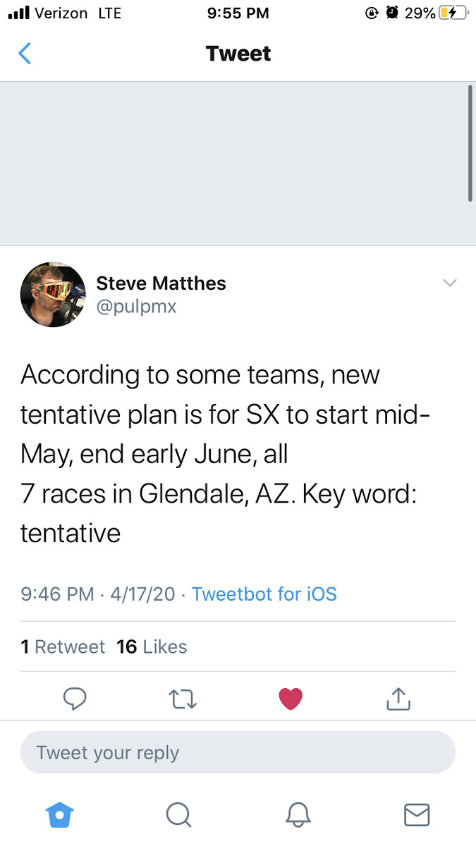 TENTATIVE sx start date - Moto-Related - Motocross Forums / Message ...
