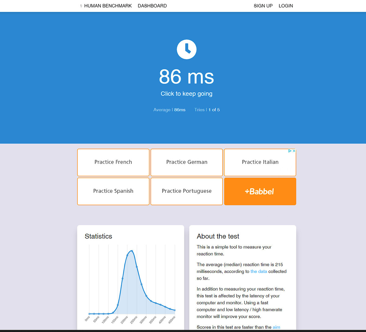 Istp Human Benchmark Reaction Time Test