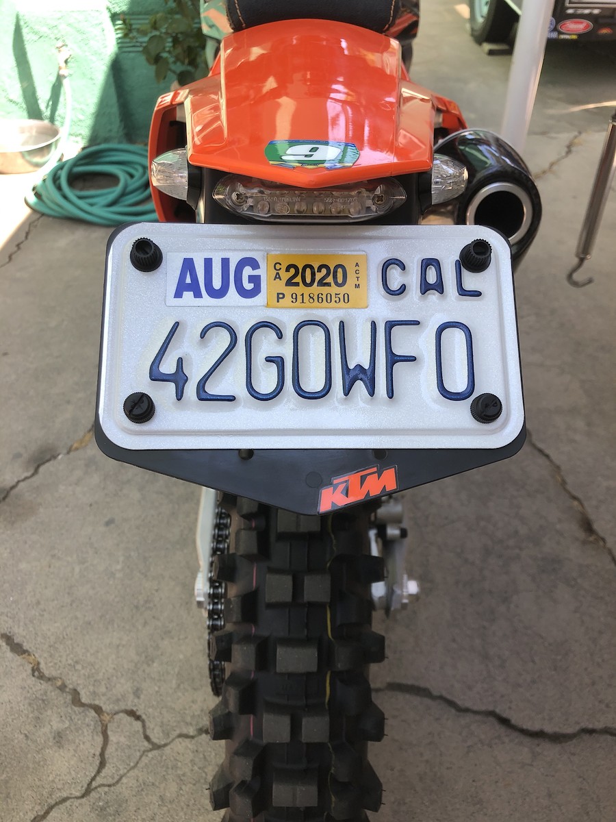 Moto themed license plates - Moto-Related - Motocross Forums / Message ...