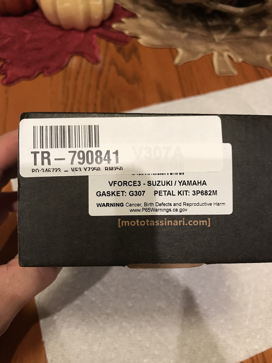 New YZ 250 V-Force 3 reeds - For Sale/Bazaar - Motocross Forums ...