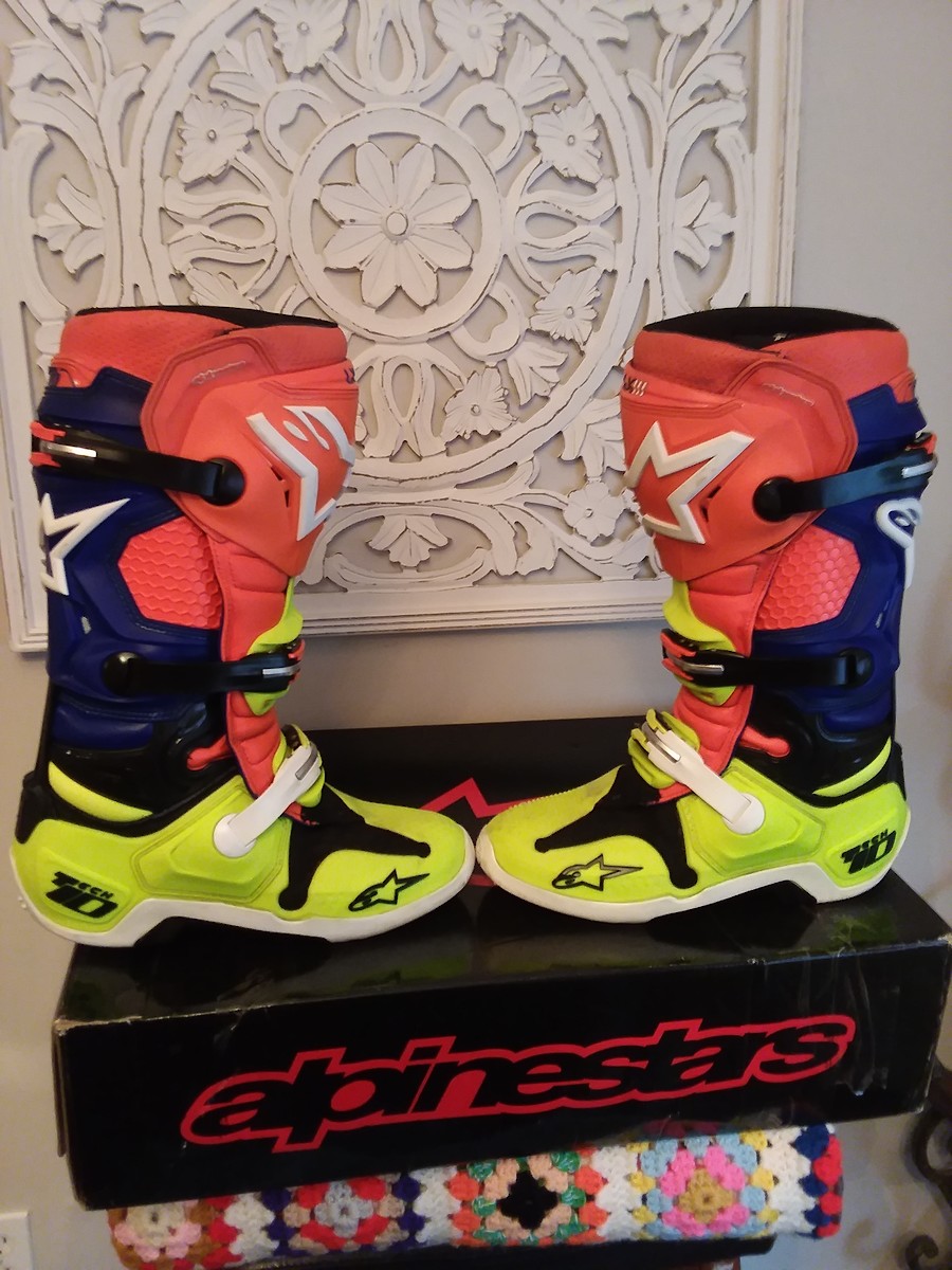 Alpinestar Tech 10 size 10 worn 5 times - For Sale/Bazaar - Motocross ...