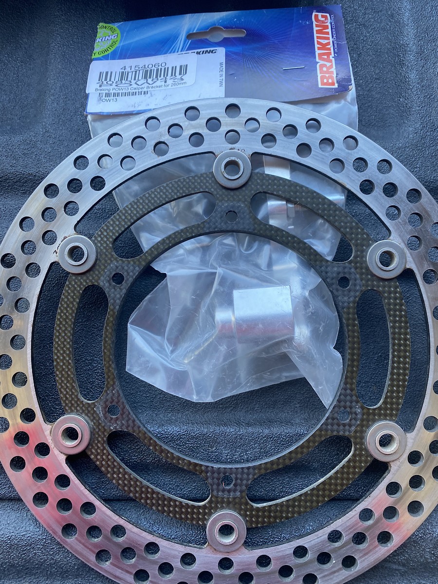 YZ125/250 Ti axles, Ti silencer, Carbon brake rotor - For Sale/Bazaar ...