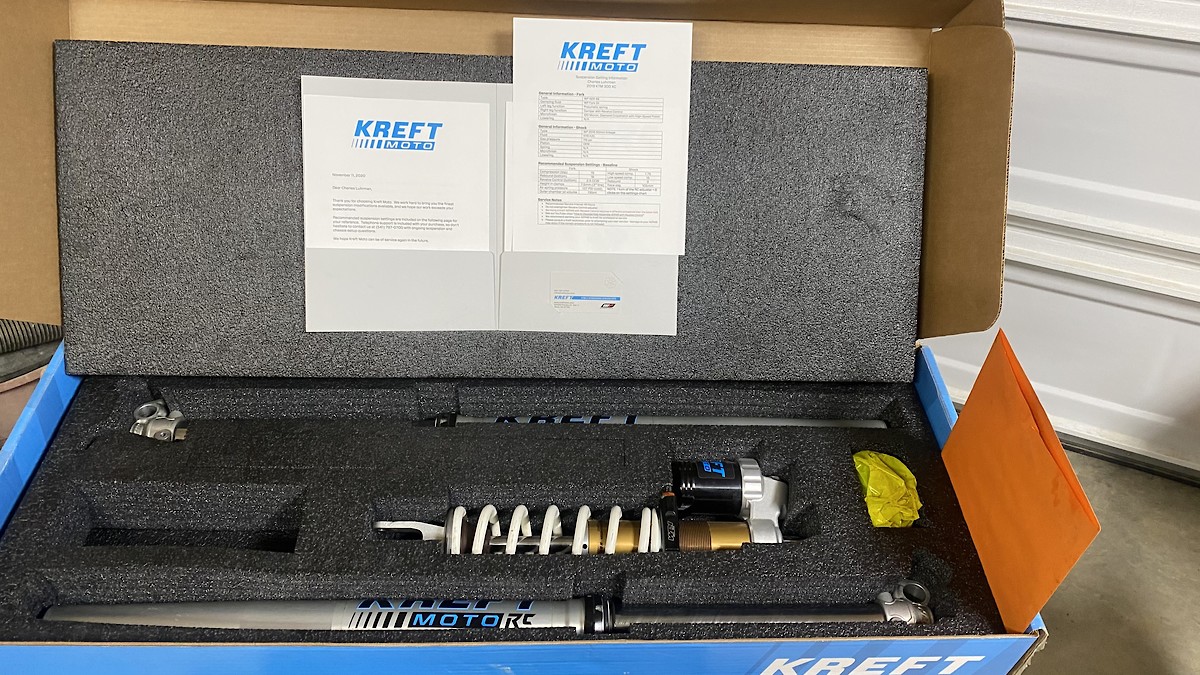 KREFT MOTO REVALVE CONTROL full suspension 2016+ linkage with x-trig ...