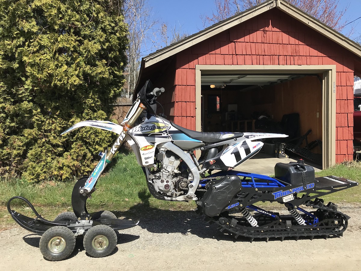 Timbersled snowbike Yamaha yz450 $5500 - For Sale/Bazaar - Motocross Forums / Message Boards ...