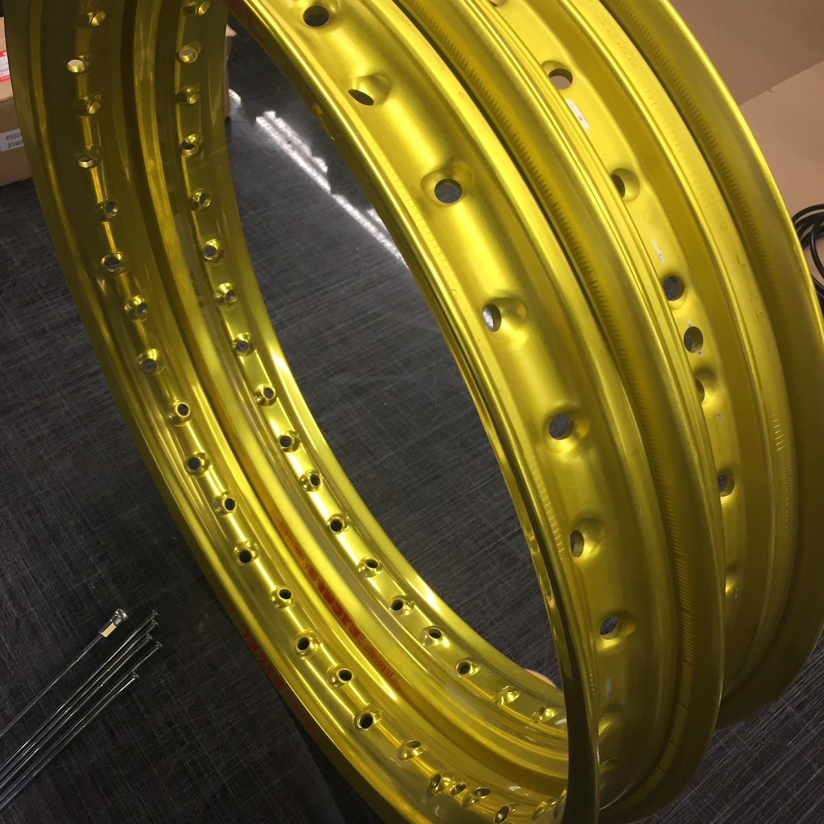 New Yellow Excel Suzuki Rear Rims With Spokes. - For Sale/Bazaar ...