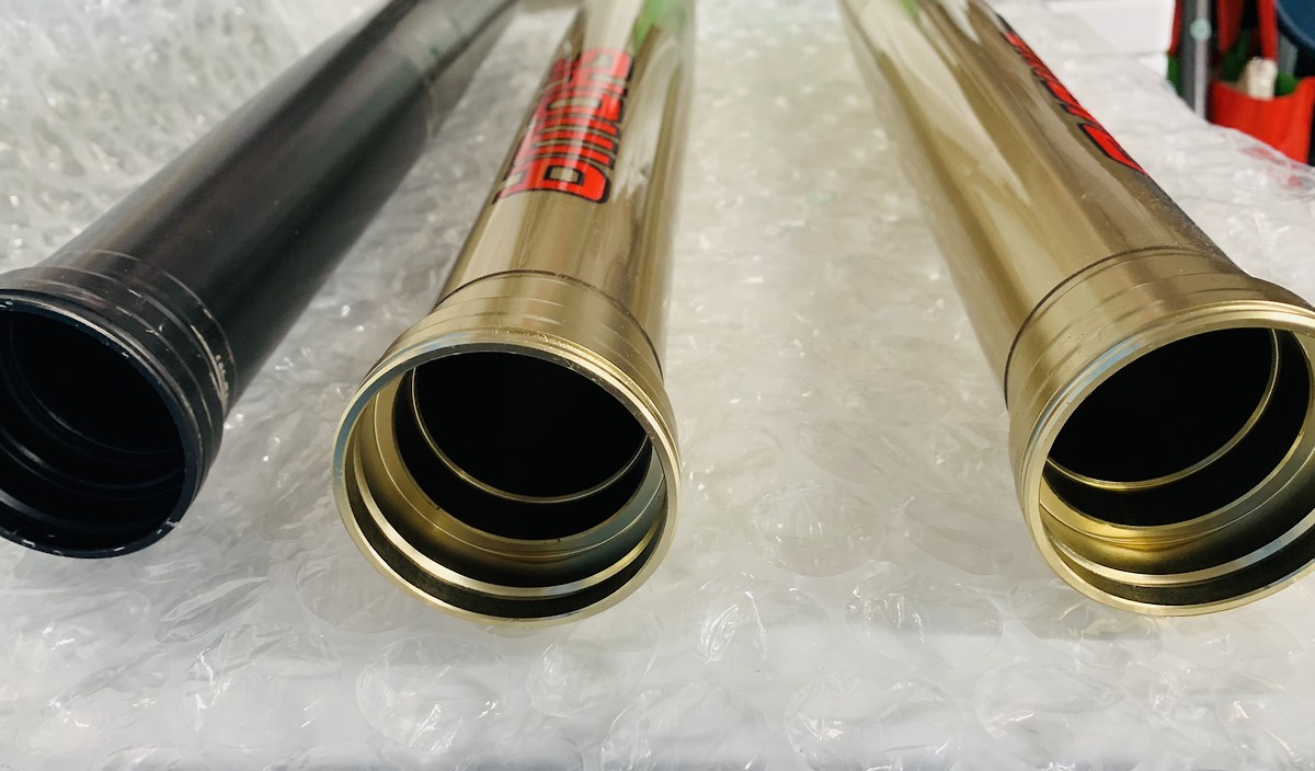 Showa upper fork tubes 49mm a kit. Kxf. $500 - For Sale/Bazaar ...