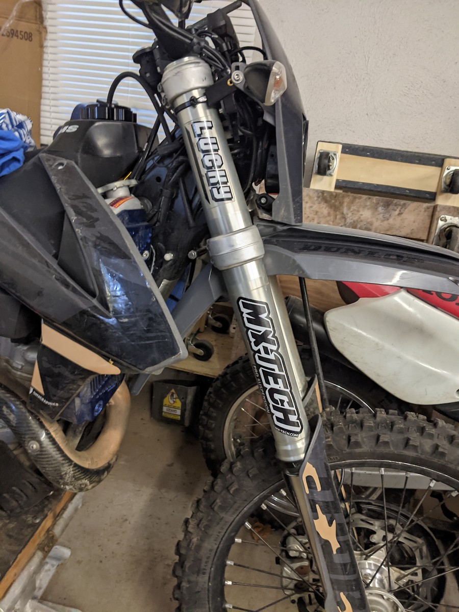 MX Tech Lucky Xplor Forks + PDS Shock - For Sale/Bazaar - Motocross ...