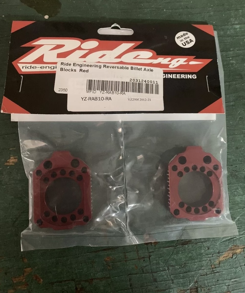 Red ride engineering axle blocks Yzf - For Sale/Bazaar - Motocross ...