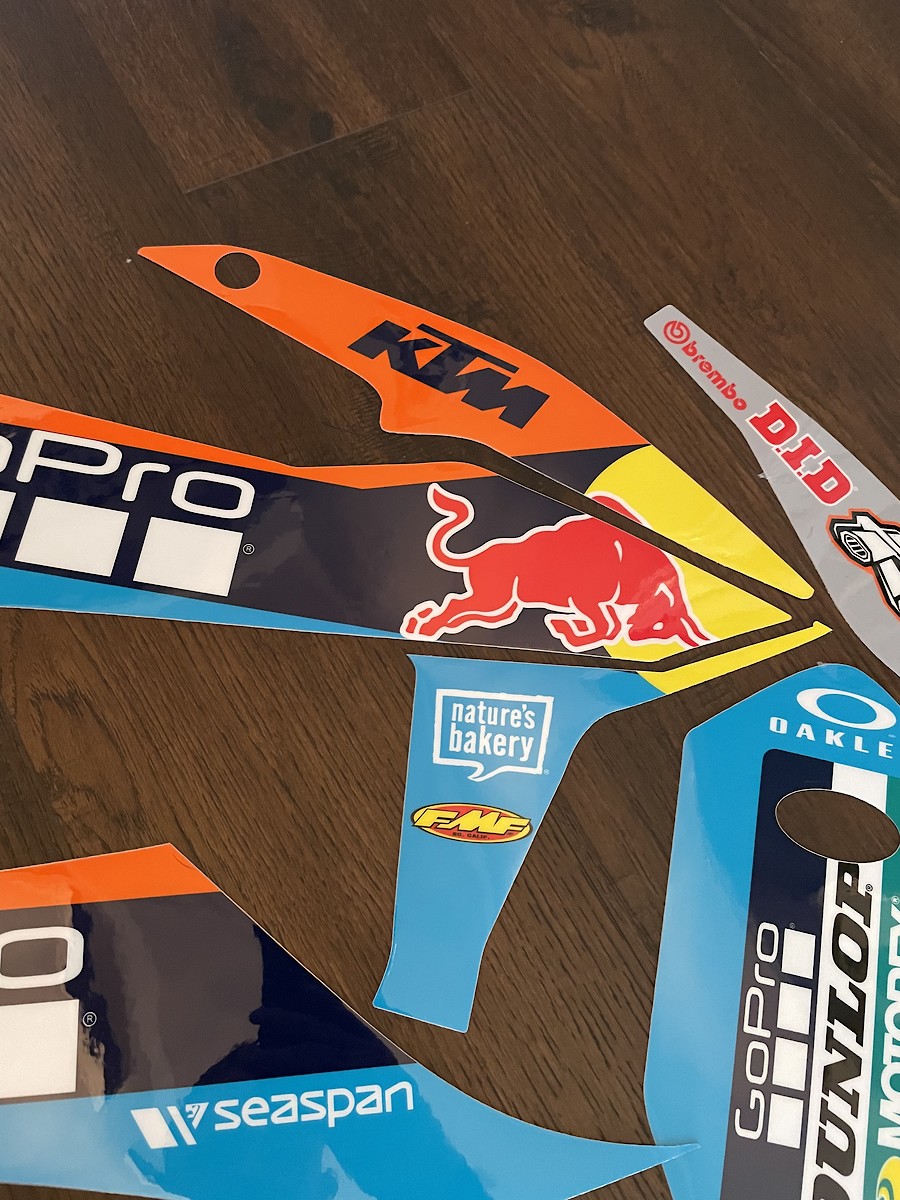 19-22 TLD Red Bull KTM blue graphics kit - For Sale/Bazaar - Motocross ...