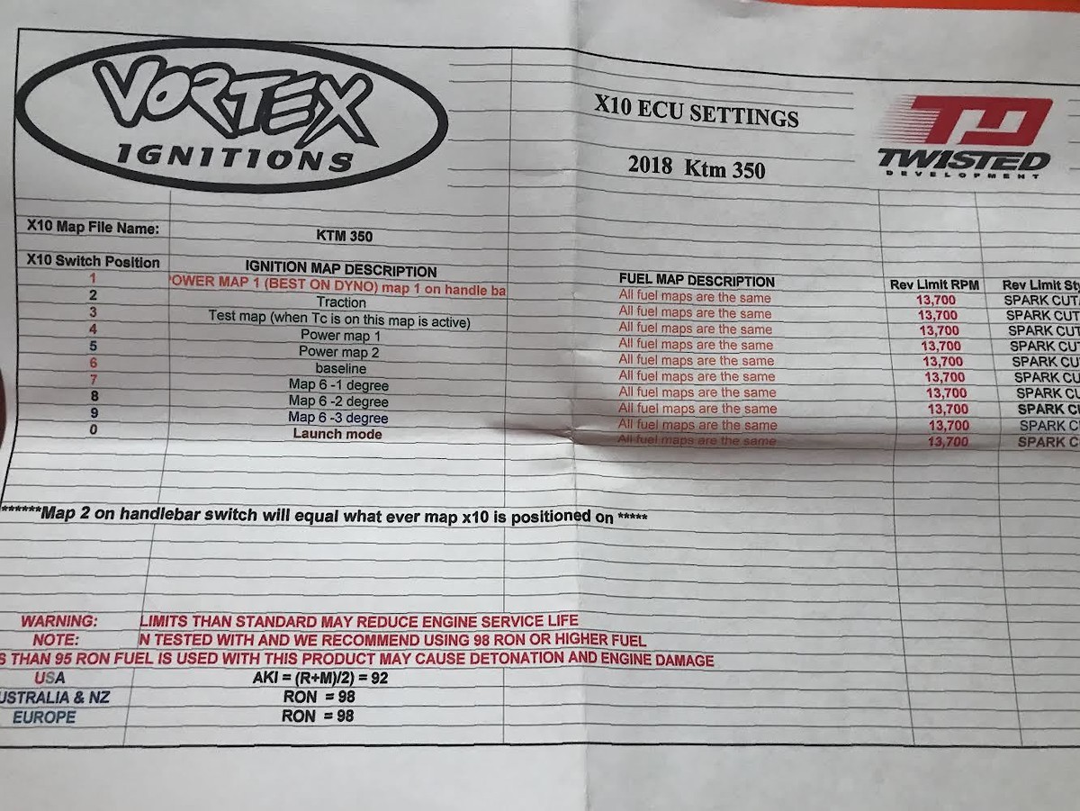 Ktm vortex ecu question - Moto-Related - Motocross Forums / Message ...