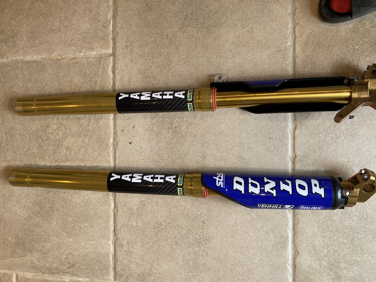 YZ125/YZ250 96-01 Ohlins forks and Emig Racing Clamps and more - For ...