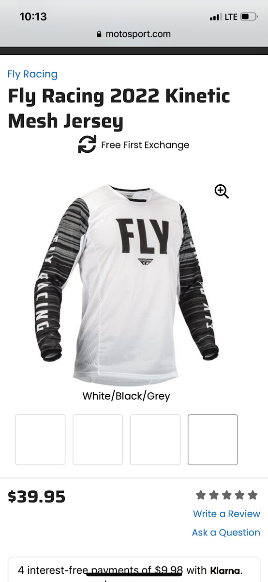 Fly racing kinetic mesh 2022 new - For Sale/Bazaar - Motocross Forums ...