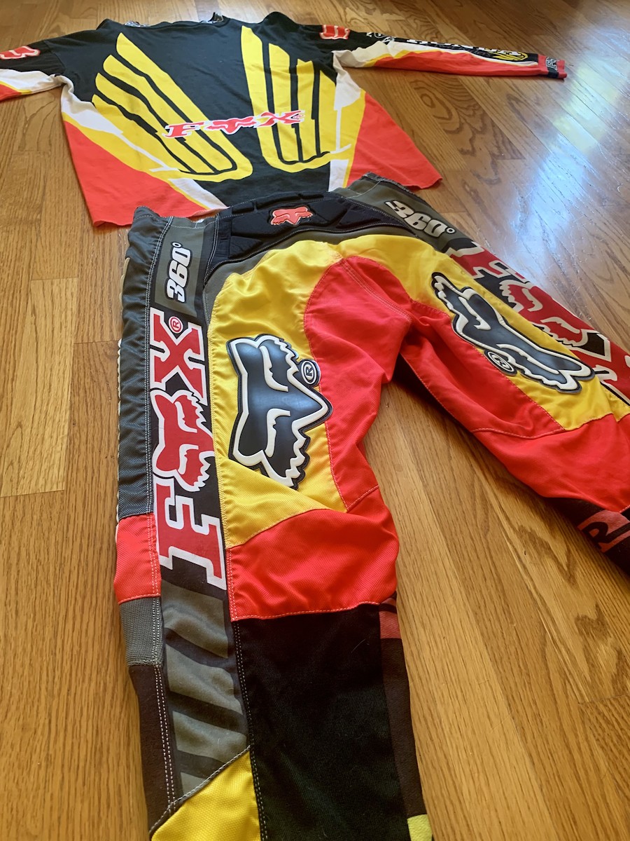 ‘96 Fox 360 Honda THE RED RIDERS gear (L/34) like new condition - For ...