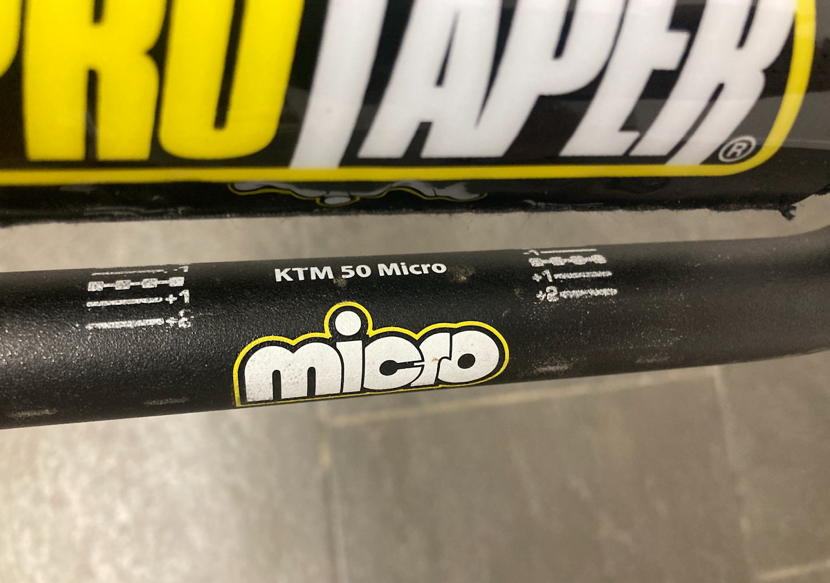 SOLD - Pro Taper Micro Bars - KTM 50 Bend - For Sale/Bazaar - Motocross ...
