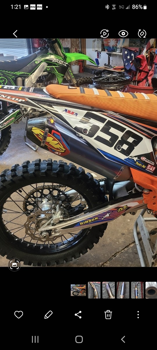 FMF blue ti carbon tip - For Sale/Bazaar - Motocross Forums / Message ...