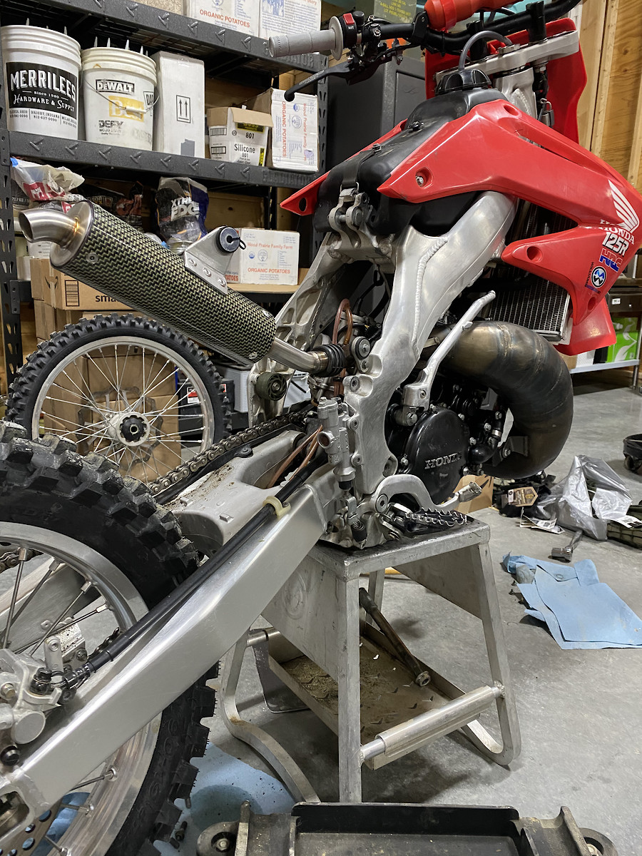 Cr 125 triple clamp offset what’s best with 18 Crf fork swap - Tech ...