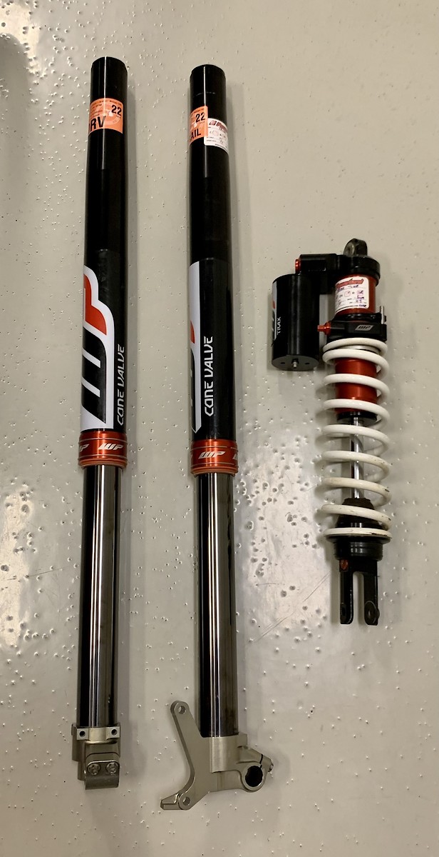 Small axle WP Cone Valve and Trax shock - For Sale/Bazaar - Motocross ...