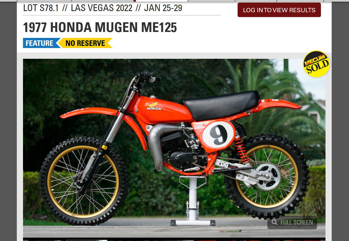 photos of 1976 CR125 Mugen Warren Reid HRC - Old School Moto ...