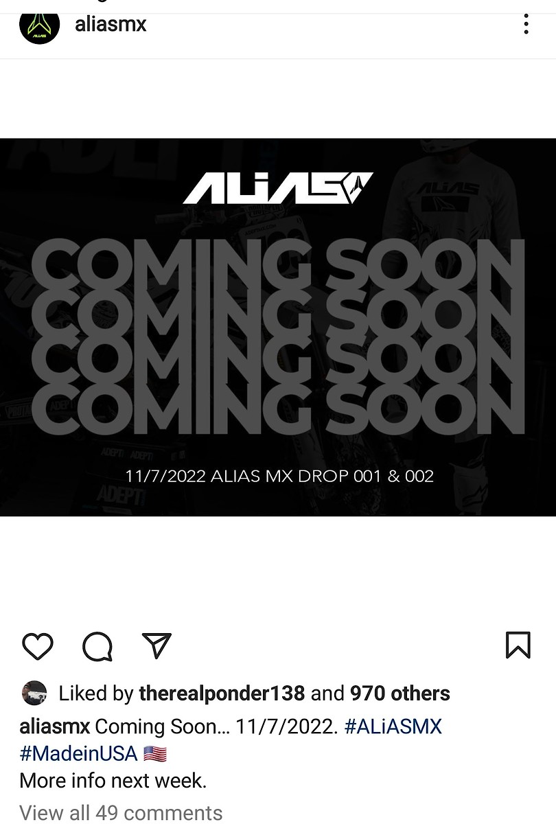 Looks like Alias is reentering the gear market - Moto-Related ...
