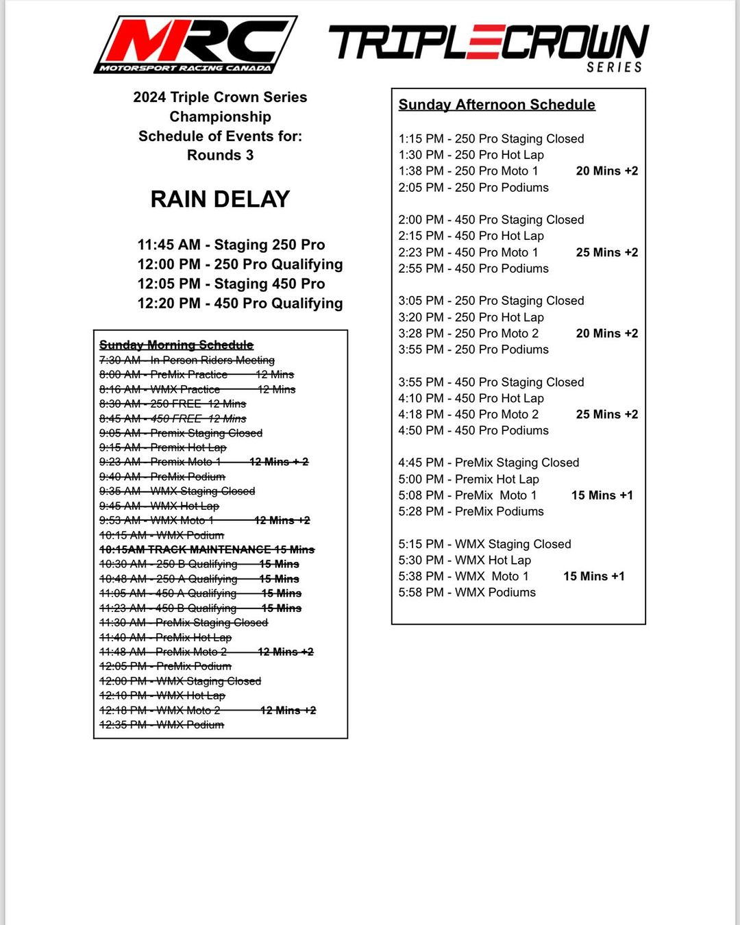 2024 Canadian Triple Crown Series | MX Tour | Round 3 - Pilot Mound, MB ...