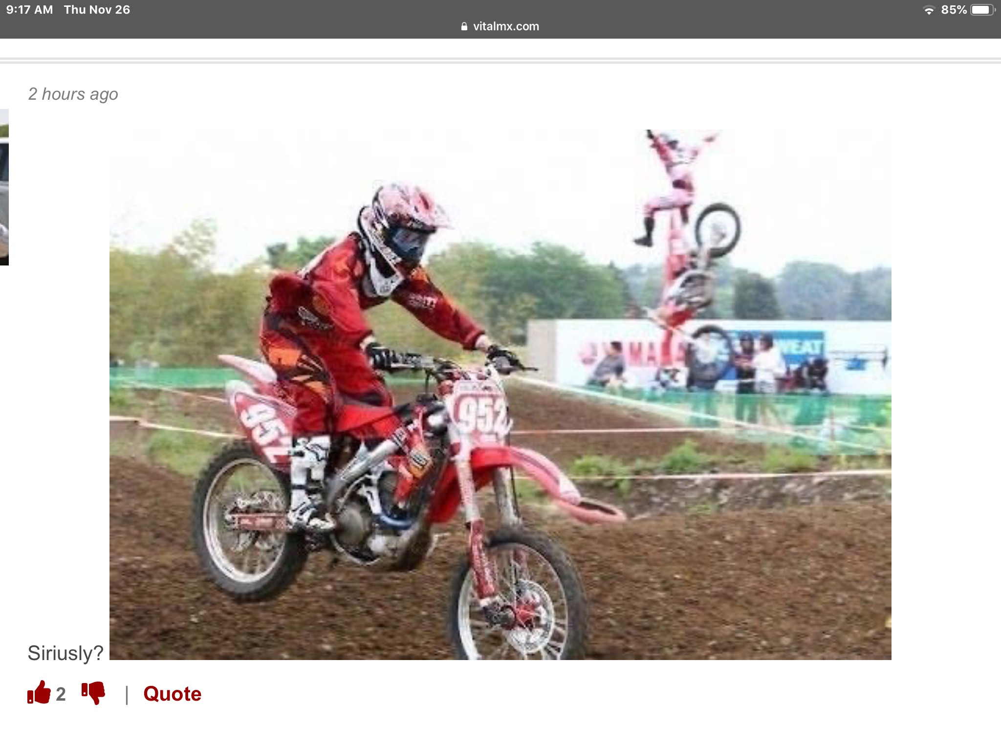 Who's got funny riding pics? - Moto-Related - Motocross Forums ...