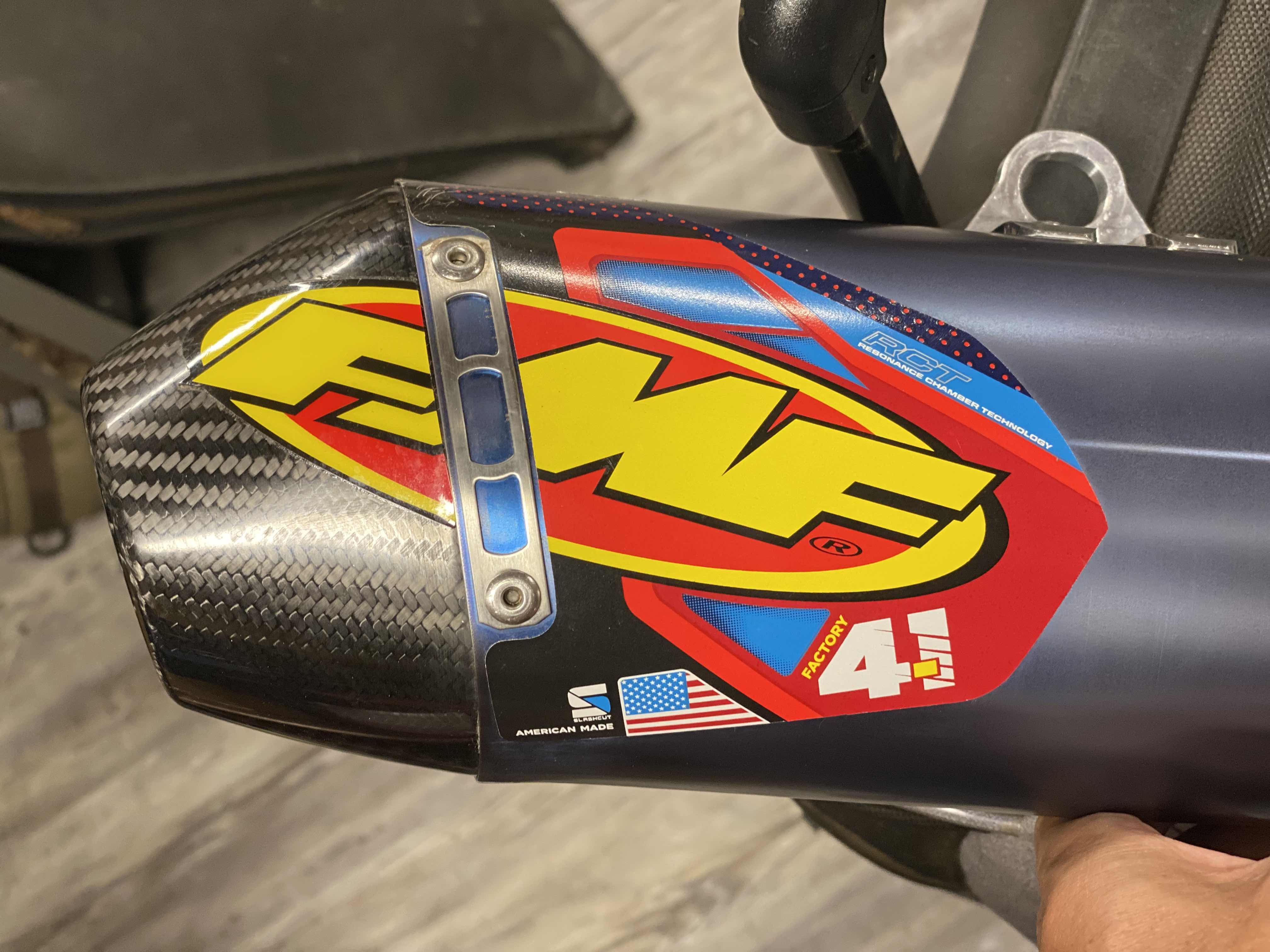 (Sale pending)FMF Factory 4.1 RCT Titanium (SLIP-ON) W/CARBON CAP, KTM ...