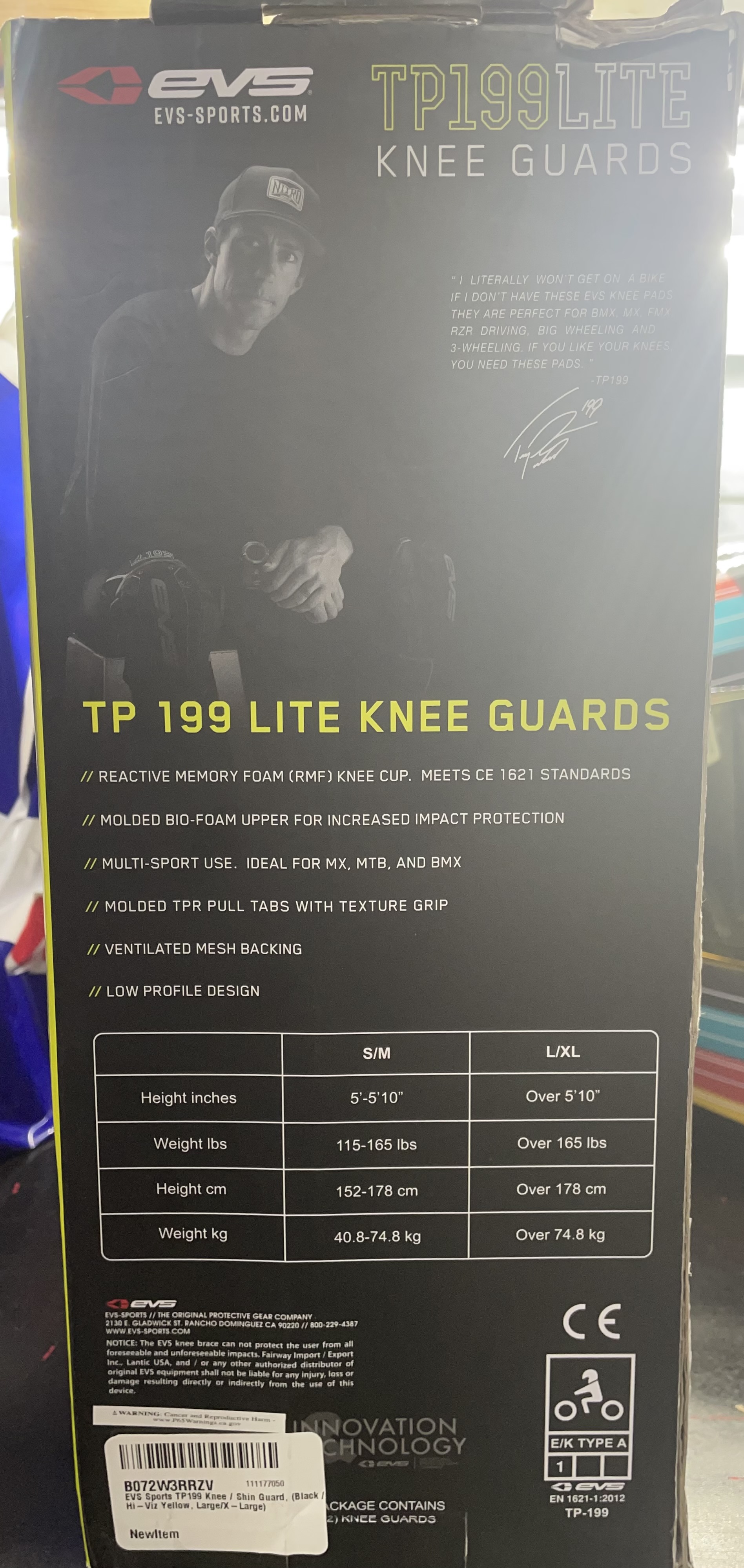 Evs TP199 lite knee guards - For Sale/Bazaar - Motocross Forums ...