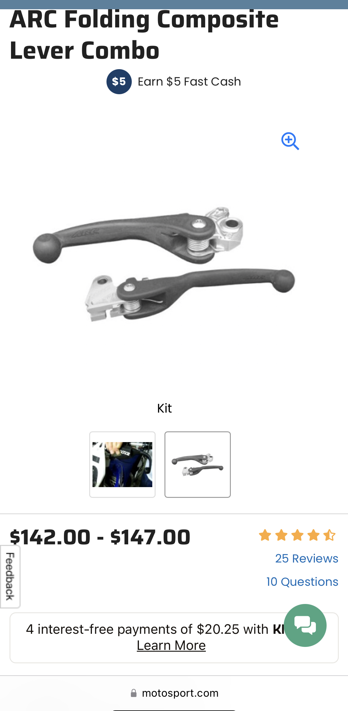 ARC Memlon Levers - For Sale/Bazaar - Motocross Forums / Message Boards ...