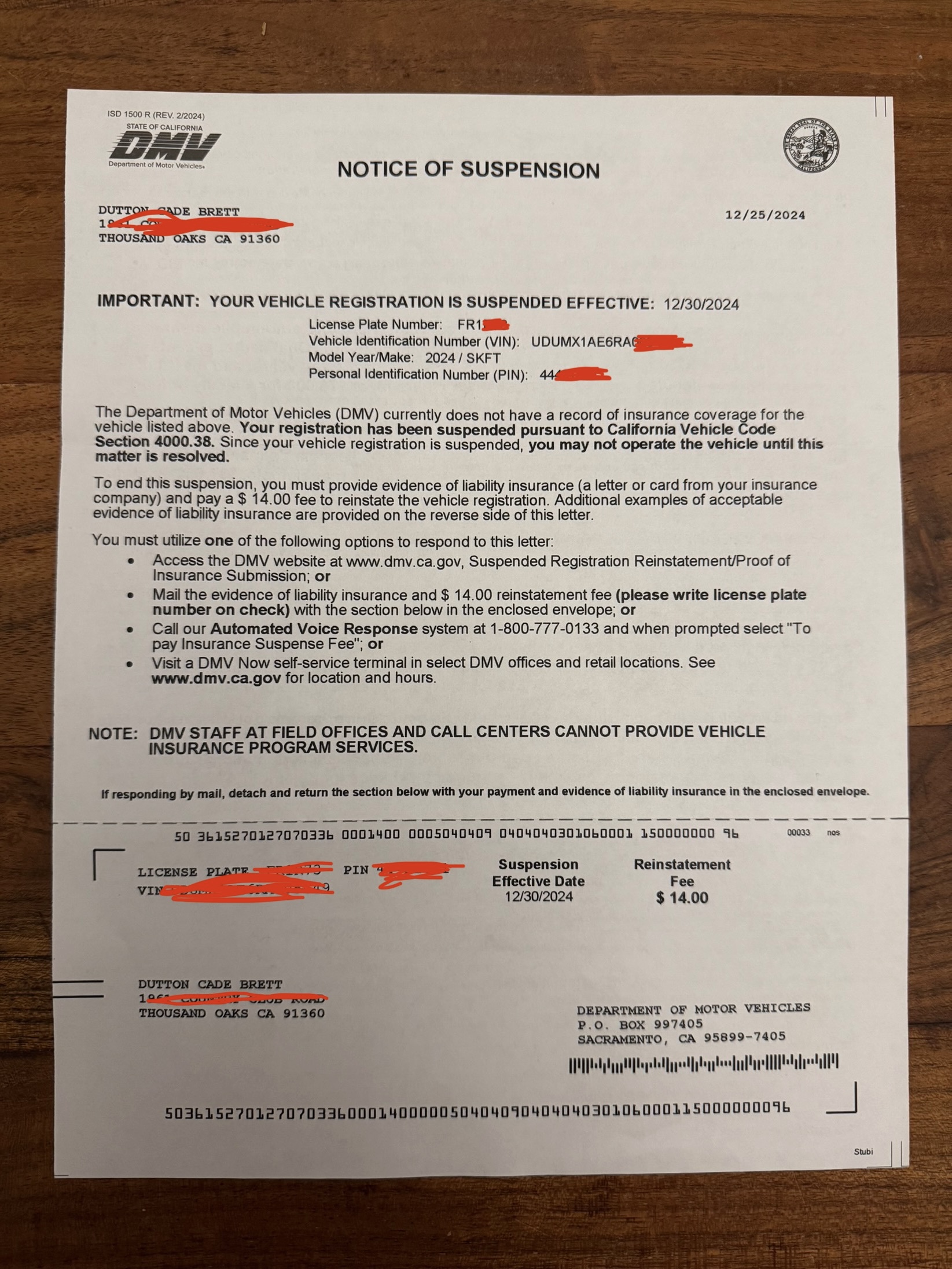 Stark CA DMV mistake? - Moto-Related - Motocross Forums / Message ...