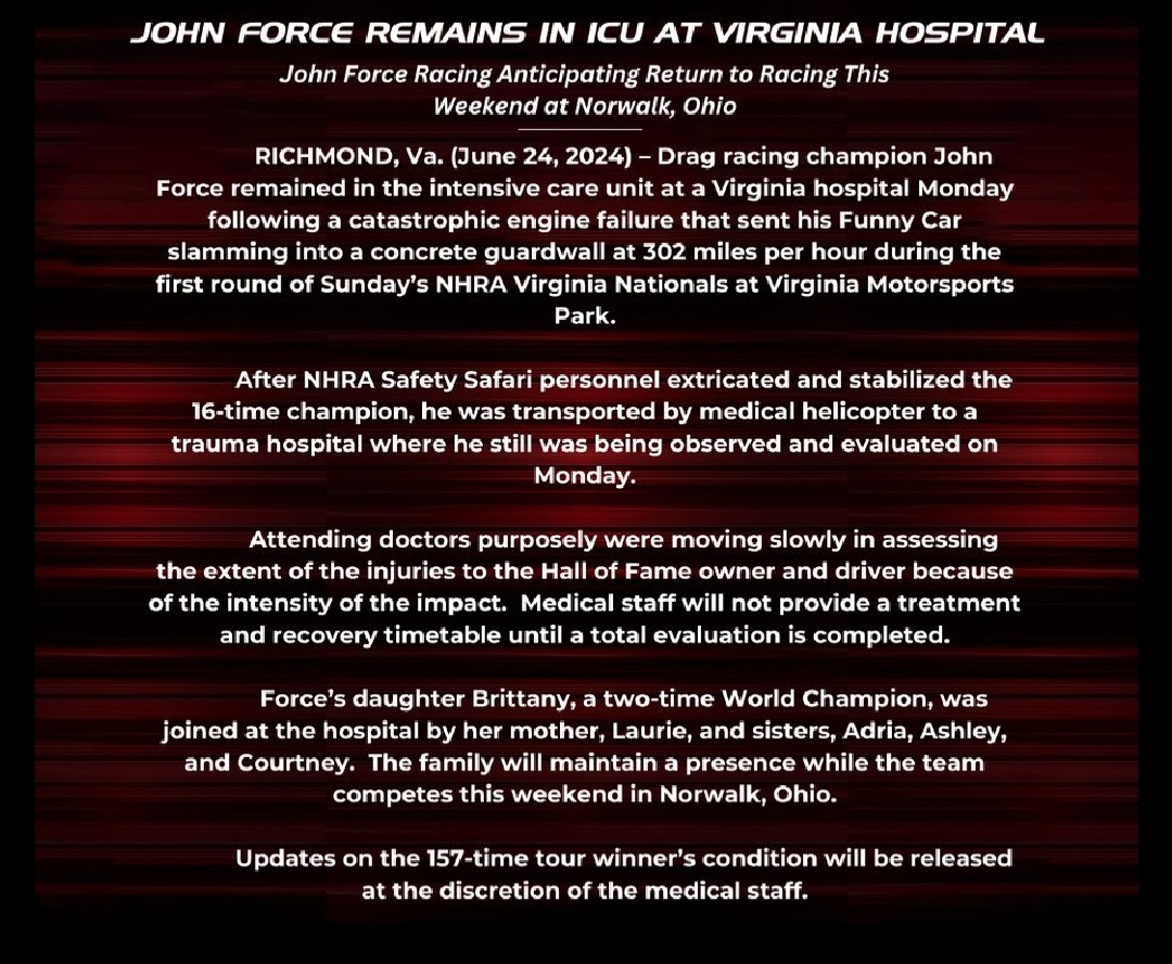 John Force Crash - Non-Moto - Motocross Forums / Message Boards - Vital MX