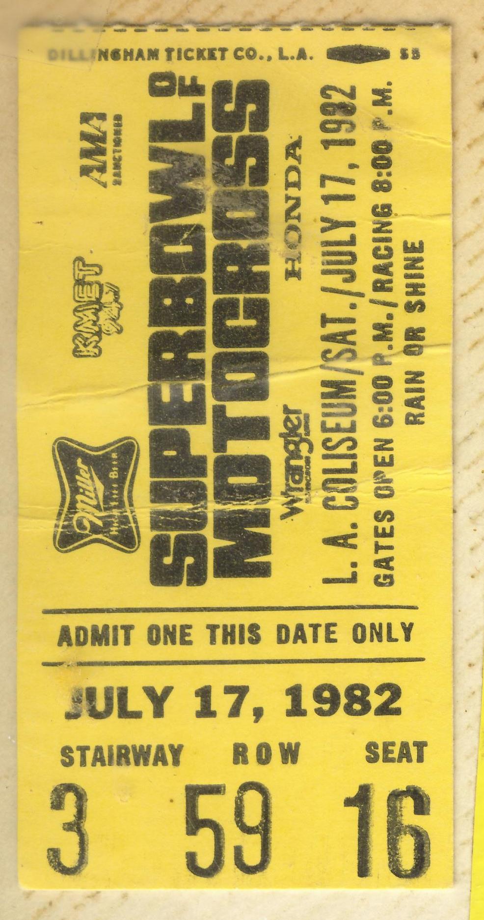 Old Supercross Tickets - Moto-Related - Motocross Forums / Message ...