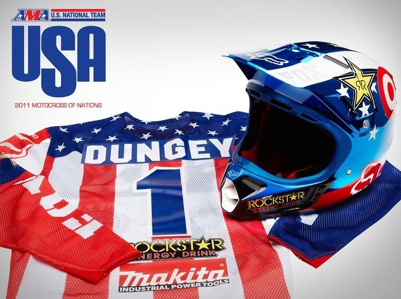 Sneak-peek at Ryan Dungey's Fox Team USA Jersey & Helmet - Motocross ...