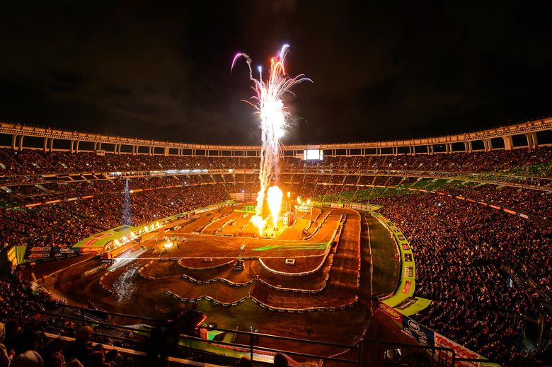 Fans Pack In Qualcomm Stadium for Monster Energy Supercross - Motocross ...