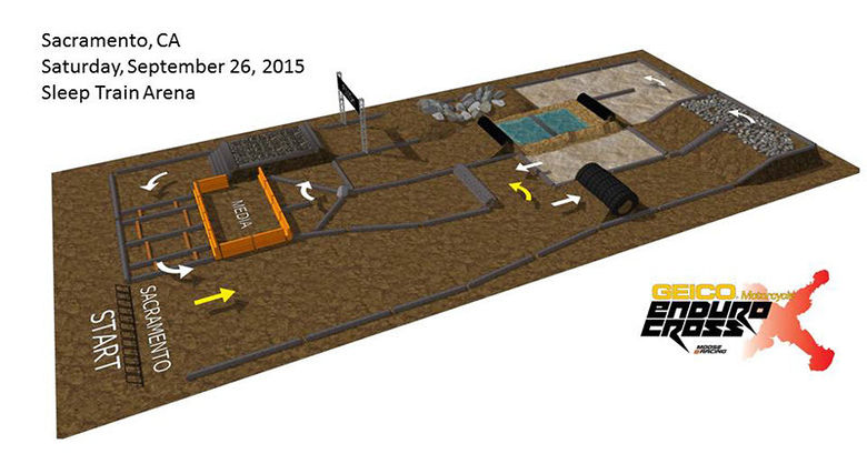 Sacramento GEICO EnduroCross Track Map Revealed - Motocross Press ...
