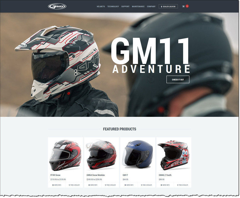 GMAX Helmets Launches New USA Website - Motocross Press Releases - Vital MX