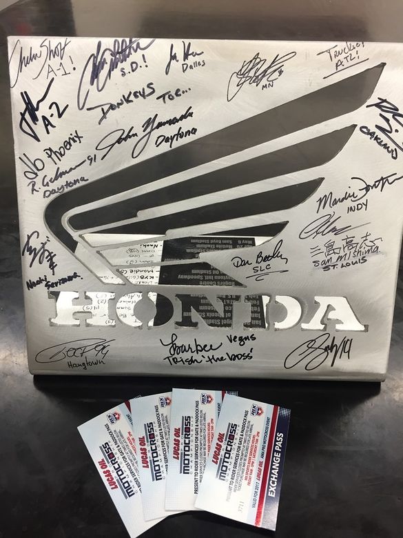 Team Honda HRC Impact Award and Motocross Fan Experience eBay Auction ...