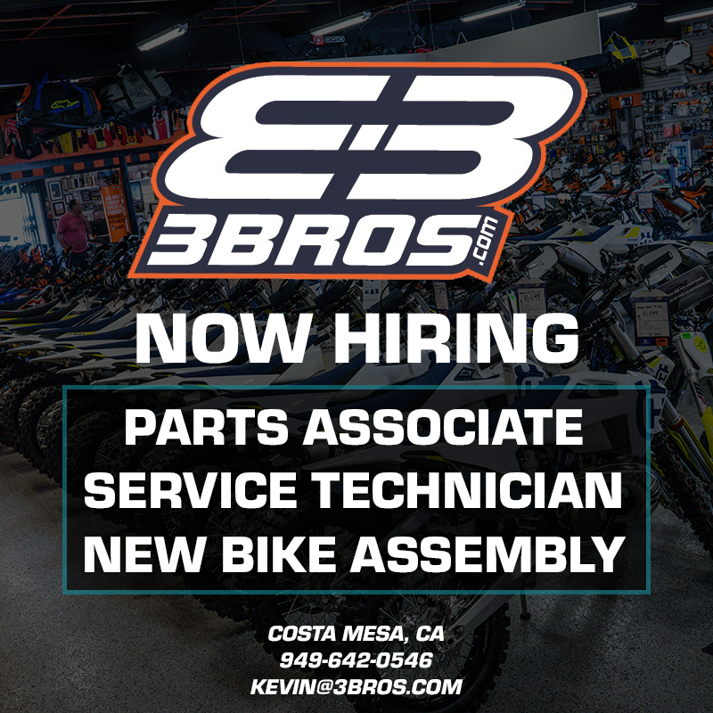 3 Brothers Racing: Now Hiring - Motocross Press Release - Vital MX