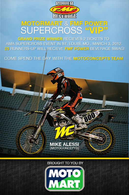 FMF Power Beverage & MotorMart Supercross VIP - Motocross Press ...