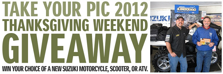 Suzuki Launches "Take Your Pic" Thanksgiving Giveaway‏ - Motocross ...