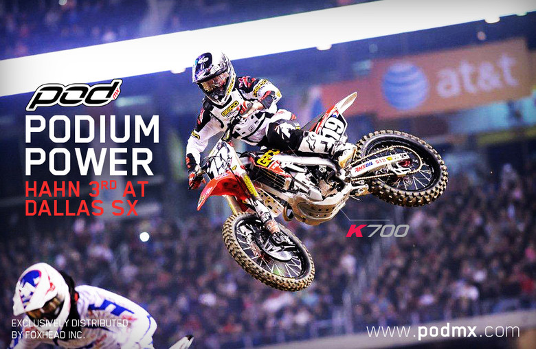 POD Athlete Wil Hahn Podiums at Dallas SX - Motocross Press Releases ...