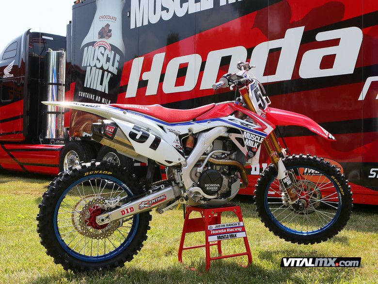 Red Bud, White & Blue: Team Honda Muscle Milk's Red Bud Bikes ...