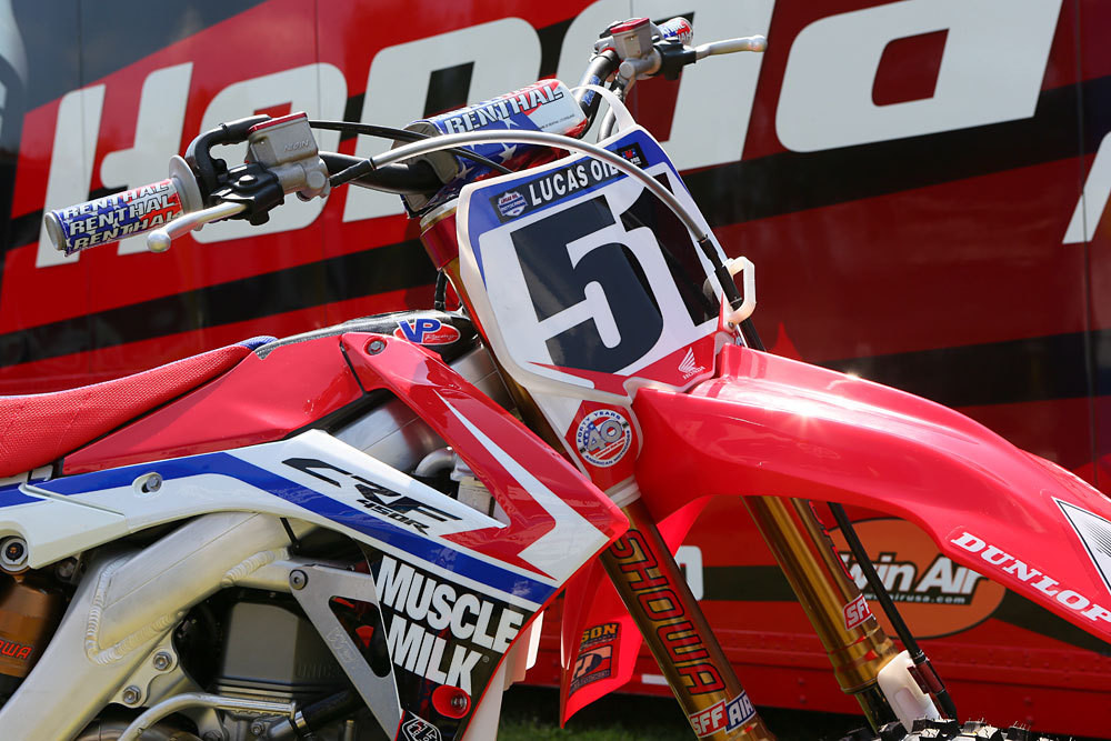 Red Bud, White & Blue: Team Honda Muscle Milk's Red Bud Bikes ...