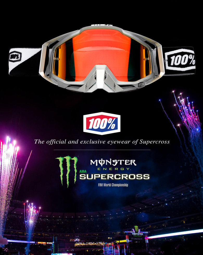 100% Returns As Official Eyewear Of Supercross - Motocross News Stories ...