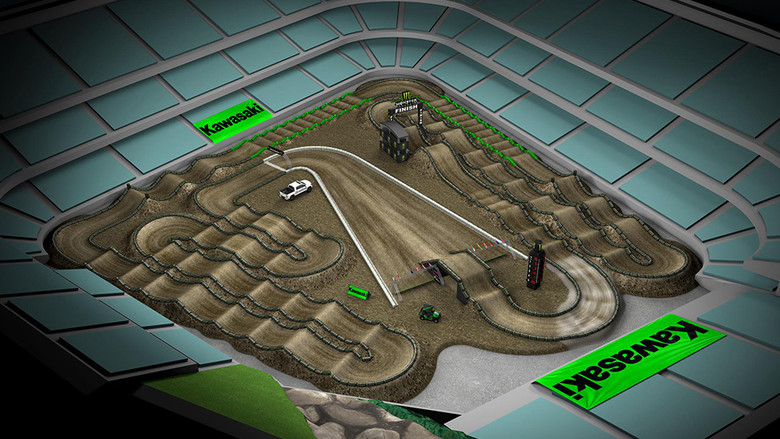 2016 Anaheim 1 Supercross: Track Map - Motocross News Stories - Vital MX