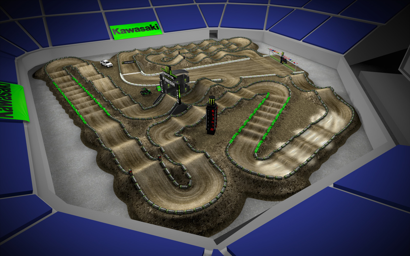 2016 Monster Energy Supercross 3D Track Maps - Motocross News Stories ...